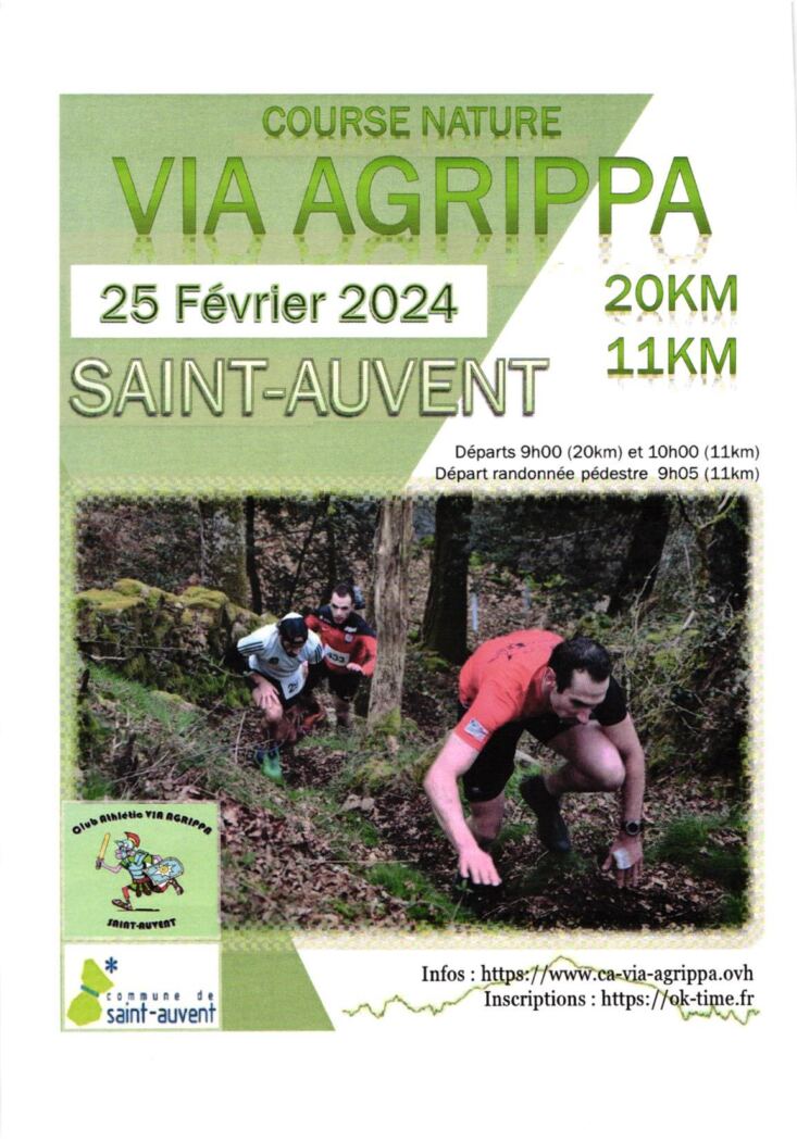 COURSE NATURE VIA AGRIPPA - 8ème édition et c'est dimanche 25 février ...